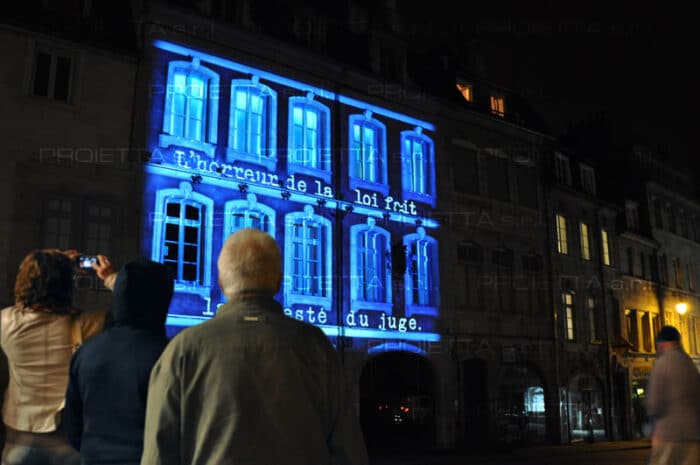 Video Mapping sul museo di Besançon - Proietta